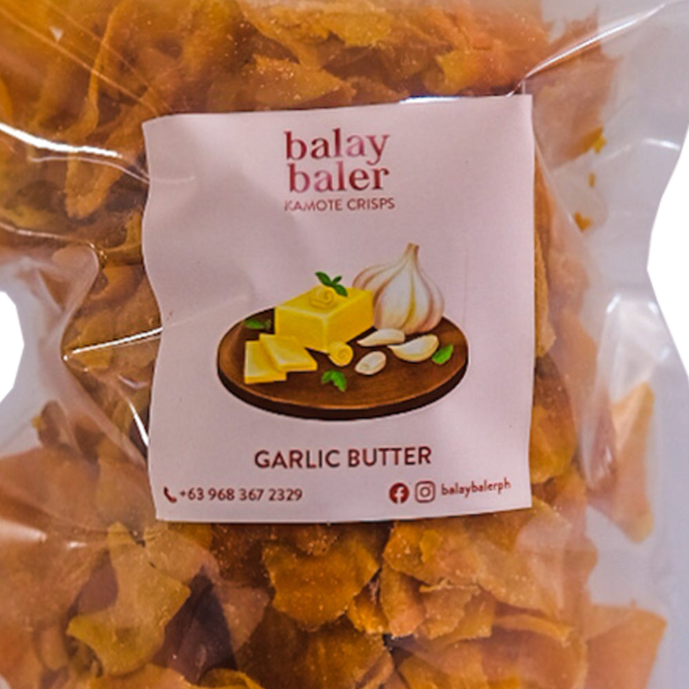 Balay Baler Kamote Chips Garlic Butter 100g – ECHOstore - Sustainable ...