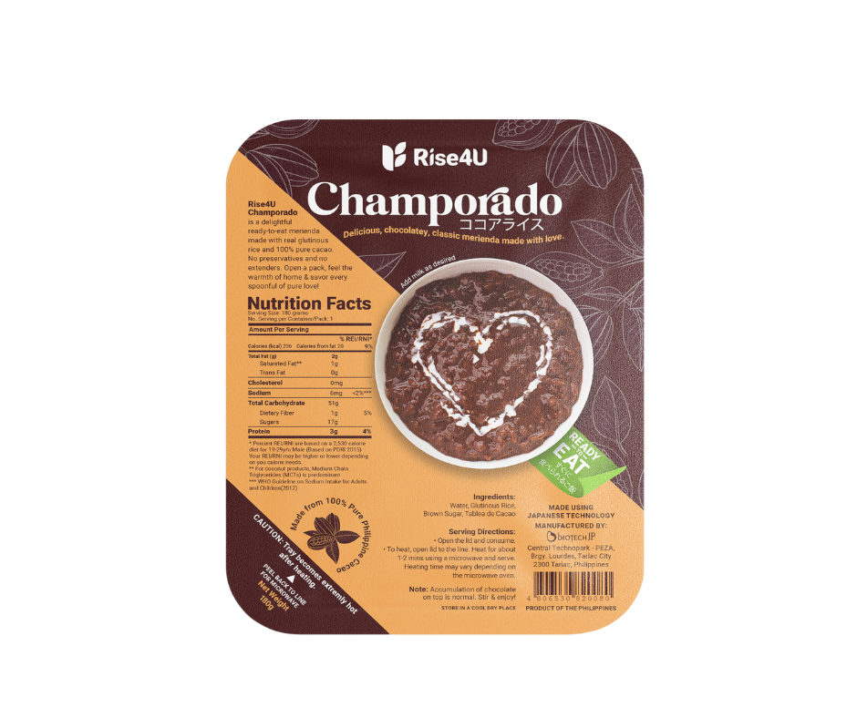 OrganicOption RISE4U Champorado 180g – ECHOstore - Sustainable Lifestyle